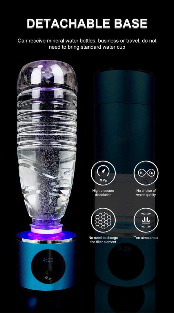 5000ppb SPE Hydrogen Rich Water Cup With LCD Screen – Suyzeko