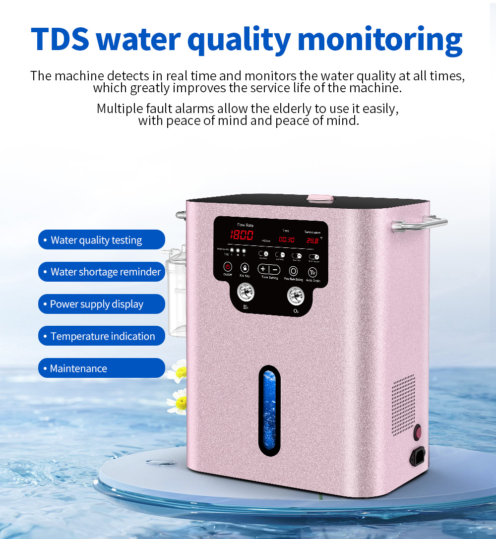 1800ml/Min Hydrogen Oxygen Generator Inhaler – Suyzeko